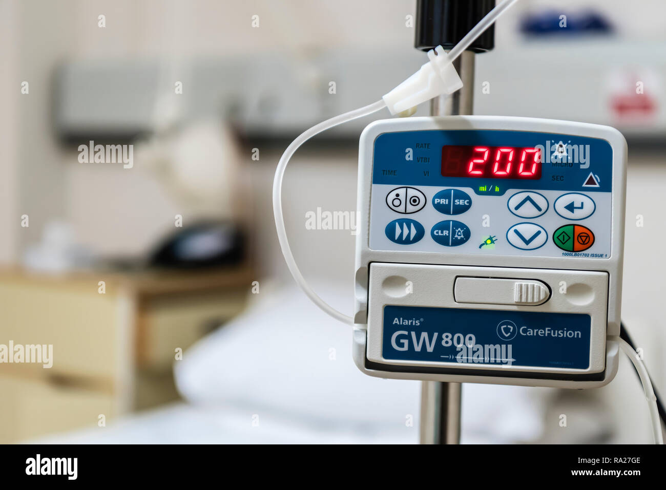 Infusion Pumpe in einem Krankenhaus, kontrollierte Dosierung von ...