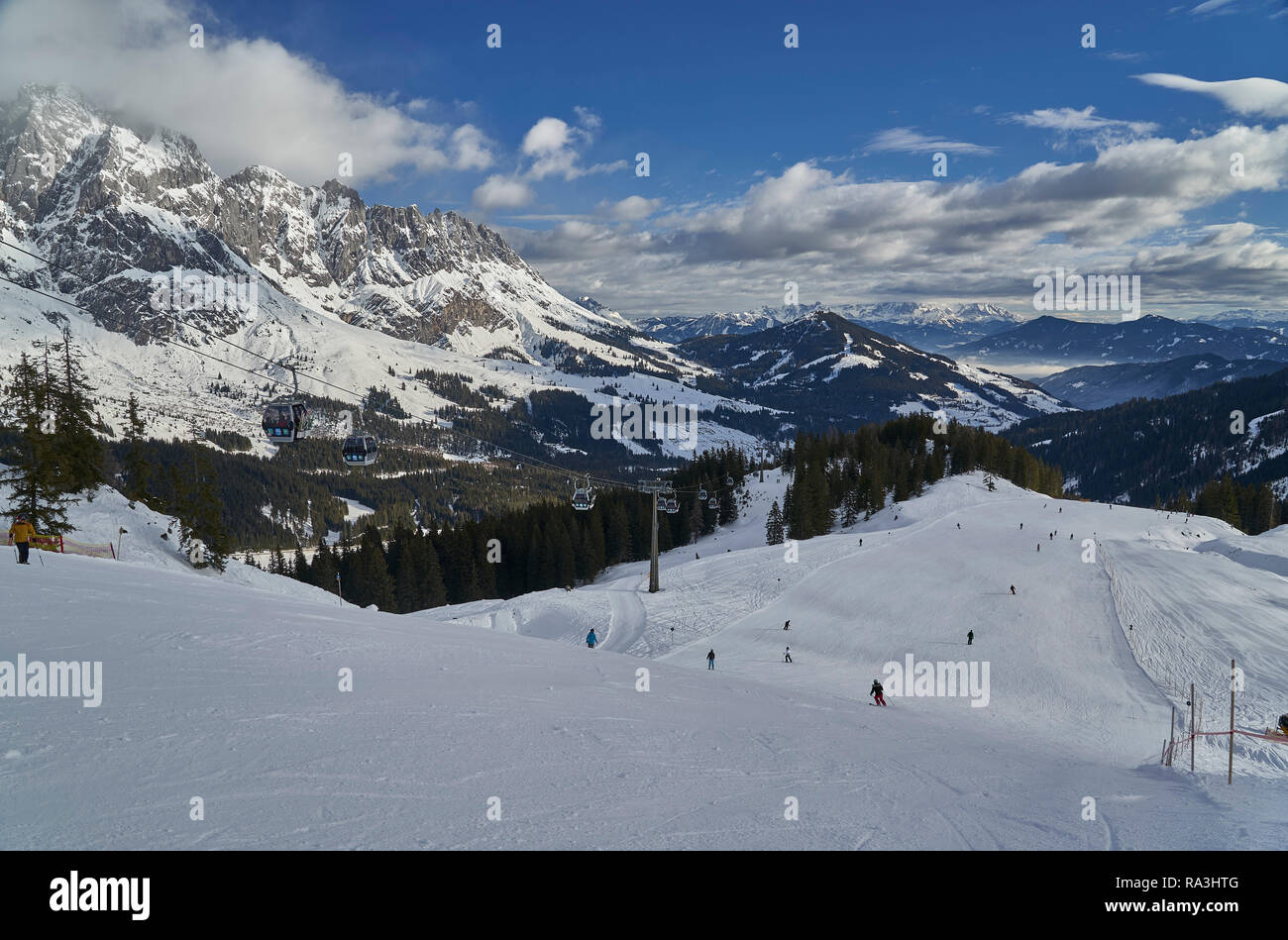 Eine Skipiste Stockfotos und -bilder Kaufen - Alamy