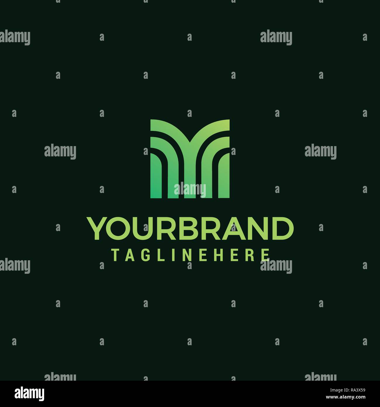 M buchstaben logo symbol Stock-Vektorgrafiken kaufen - Alamy