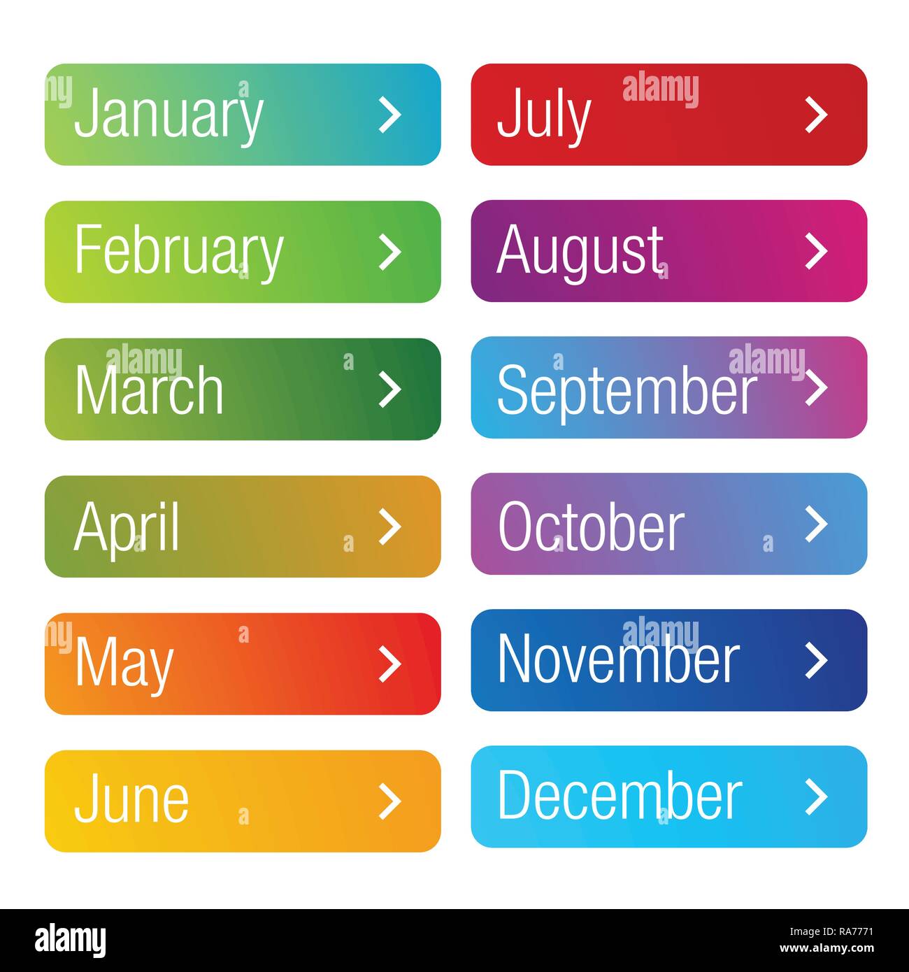 12 monats kalender -Fotos und -Bildmaterial in hoher Auflösung – Alamy