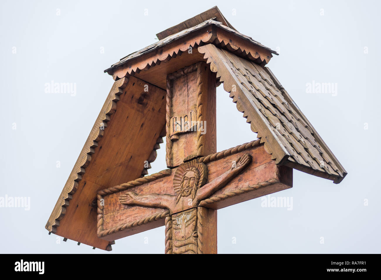 Skulptur von jesus am kreuz Stockfotos und -bilder Kaufen - Alamy