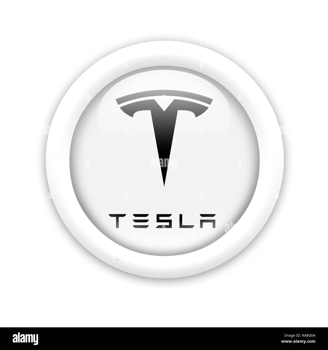 Tesla logo -Fotos und -Bildmaterial in hoher Auflösung – Alamy