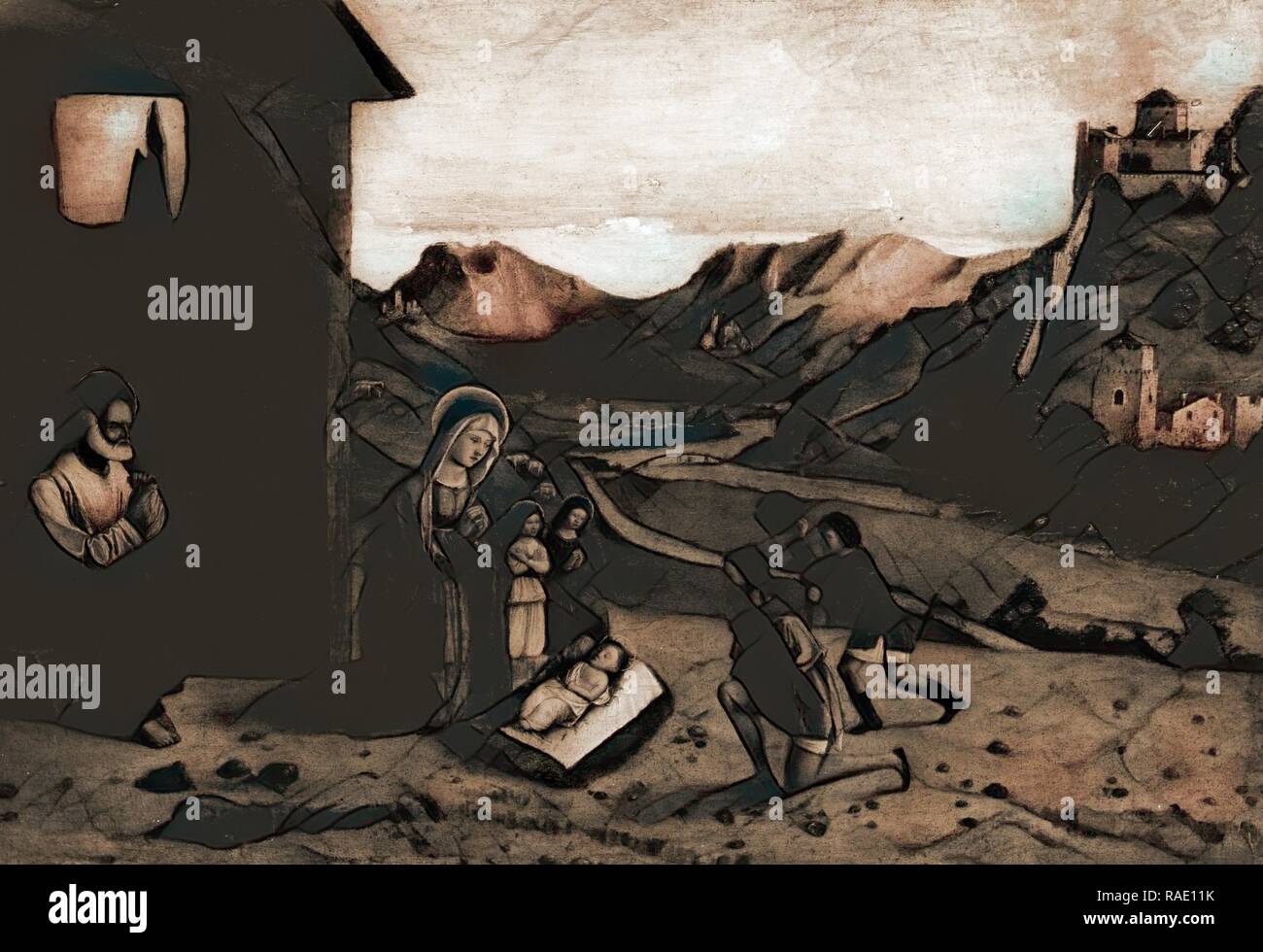 Die Hirten Kommen, Um Maria Zu Sehen Stockfotos und -bilder Kaufen - Alamy