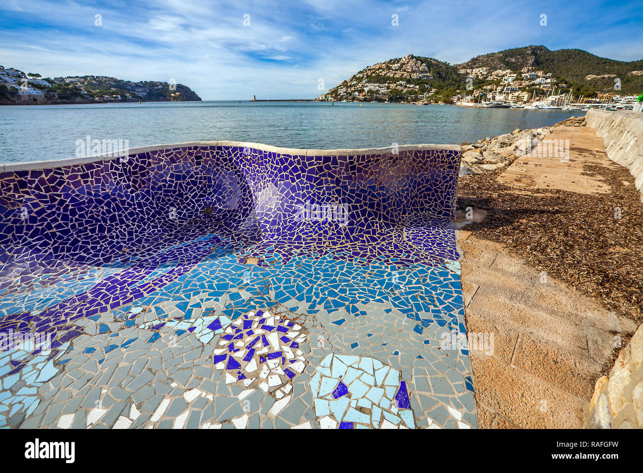 Im Hafen von Port Andratx Mallorca Spanien Stockfotografie - Alamy