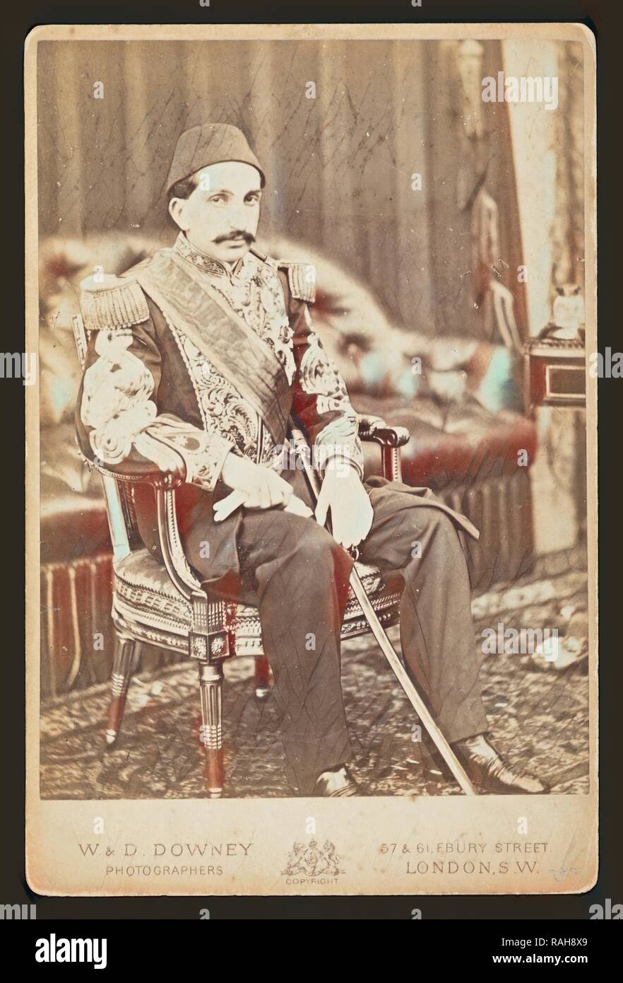 Sultan Abdul Hamid II. auf Schloss Balmoral, Pierre de Gigord Sammlung ...