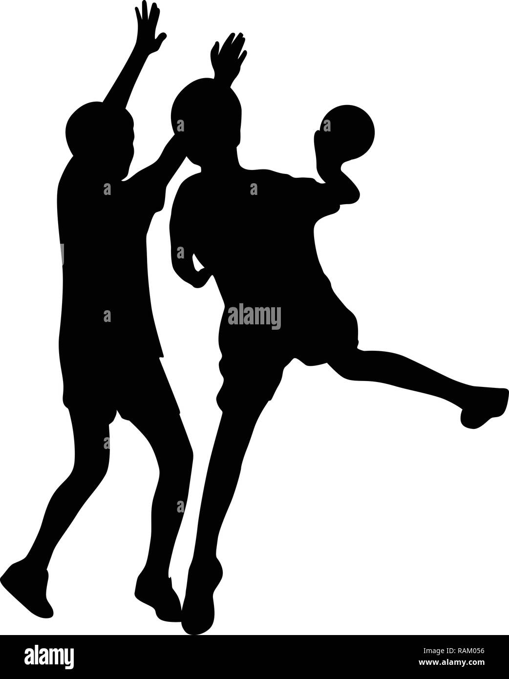 Handball player Stock-Vektorgrafiken kaufen - Alamy