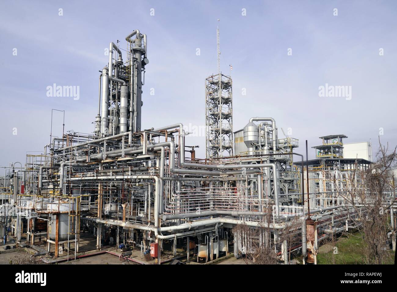 Oxem Raffinerie in Mezzana Bigli (Pavia, Italien), Produktion von ...