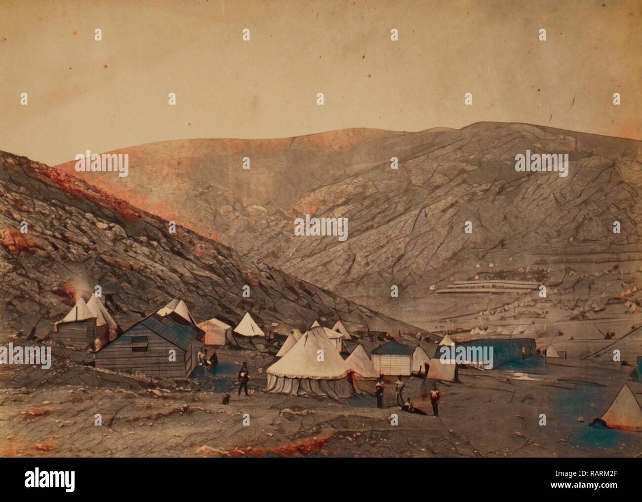 Lager der 71st Regiment bei Balaclava kommissariat Camp & c, Krimkrieg ...