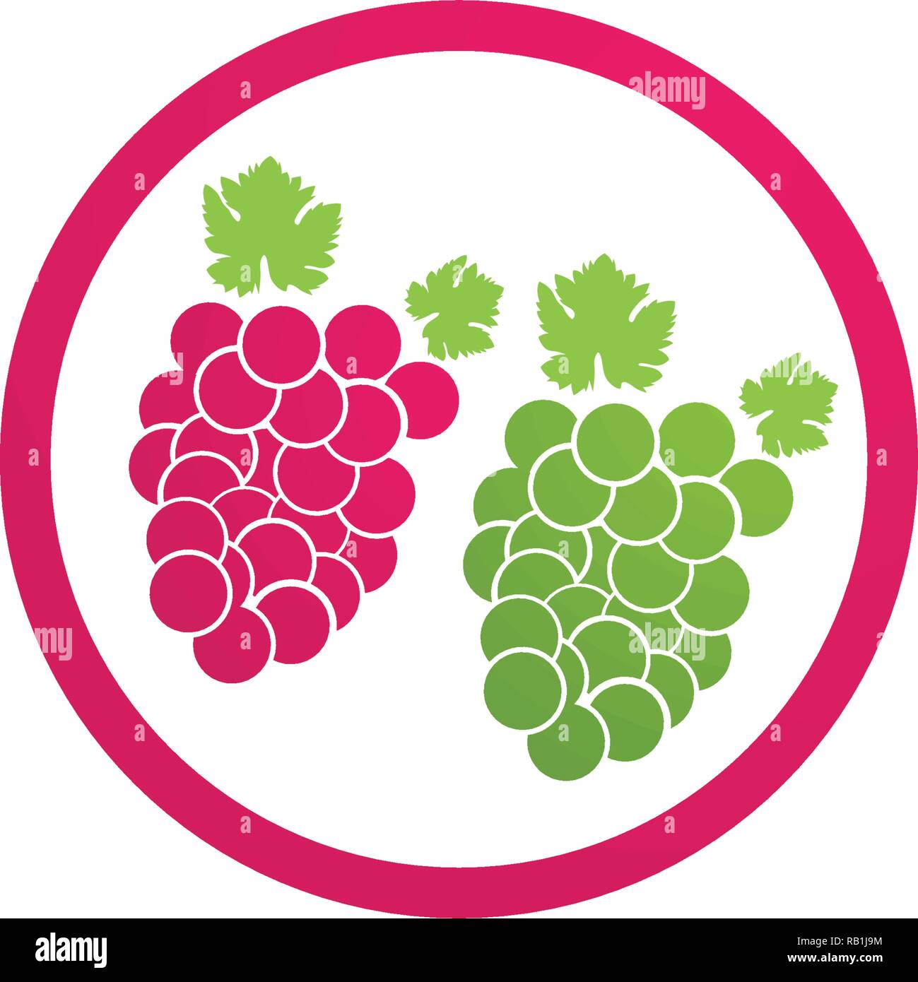 Rote traubentraube Stock-Vektorgrafiken kaufen - Alamy