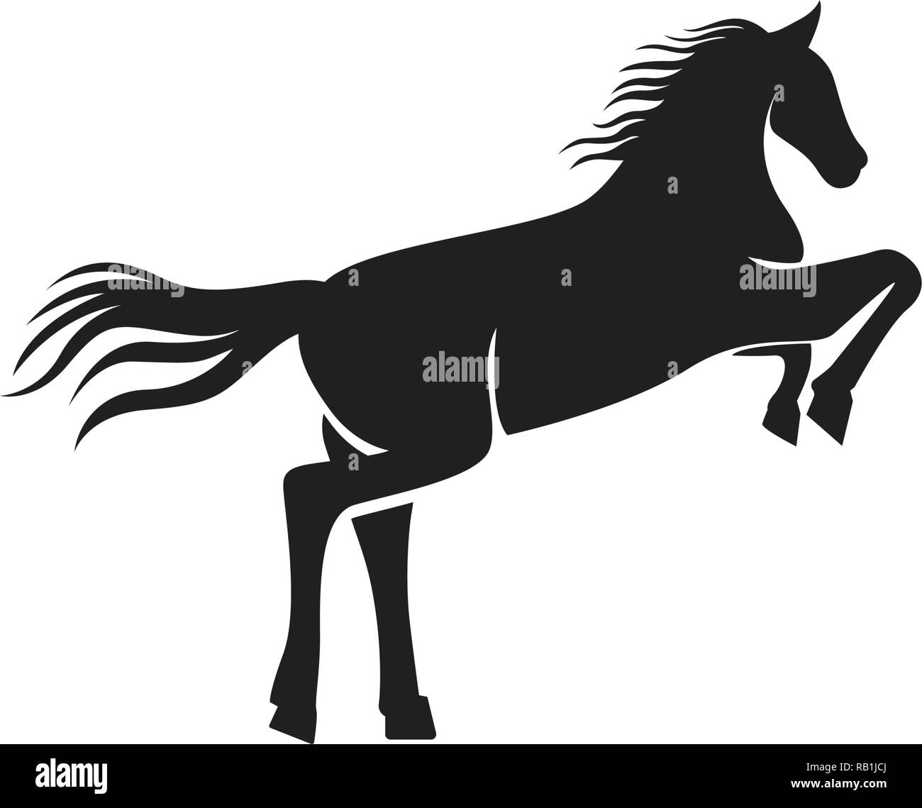 Pferd Logo Vorlage Vector Stock-Vektorgrafik - Alamy