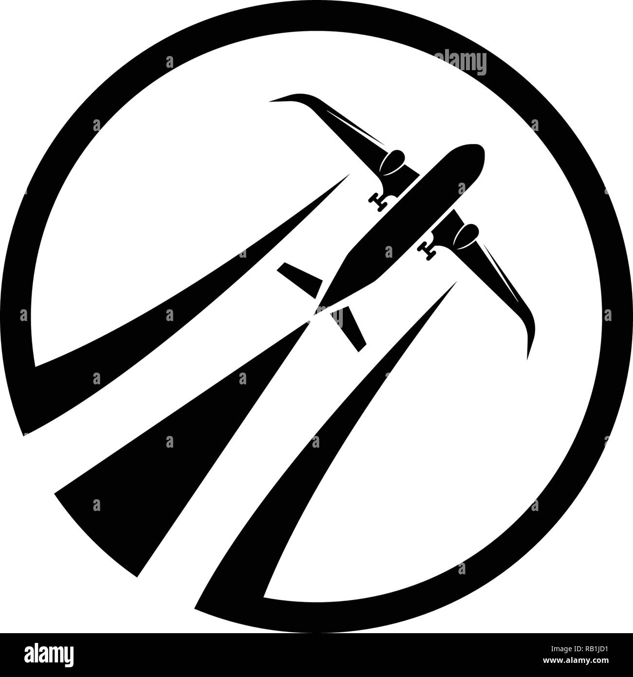 Fliegenvektor logo flugzeug vektor logo flugzeug symbol flugzeug emblem ...