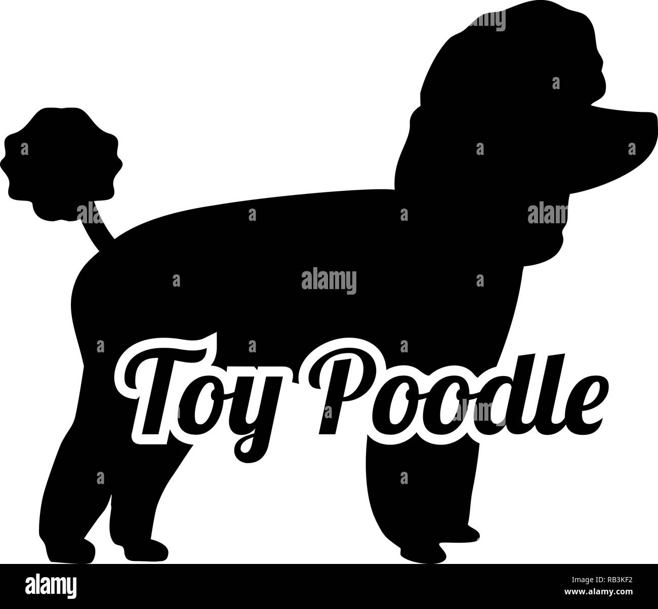 Puddel Silhuett Pudel Hund Silhouette Logo Fotos Und Bildmaterial In