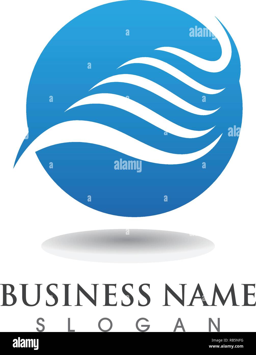 Wellen Strand Logos und Symbole Vorlage Symbole app Stock-Vektorgrafik ...