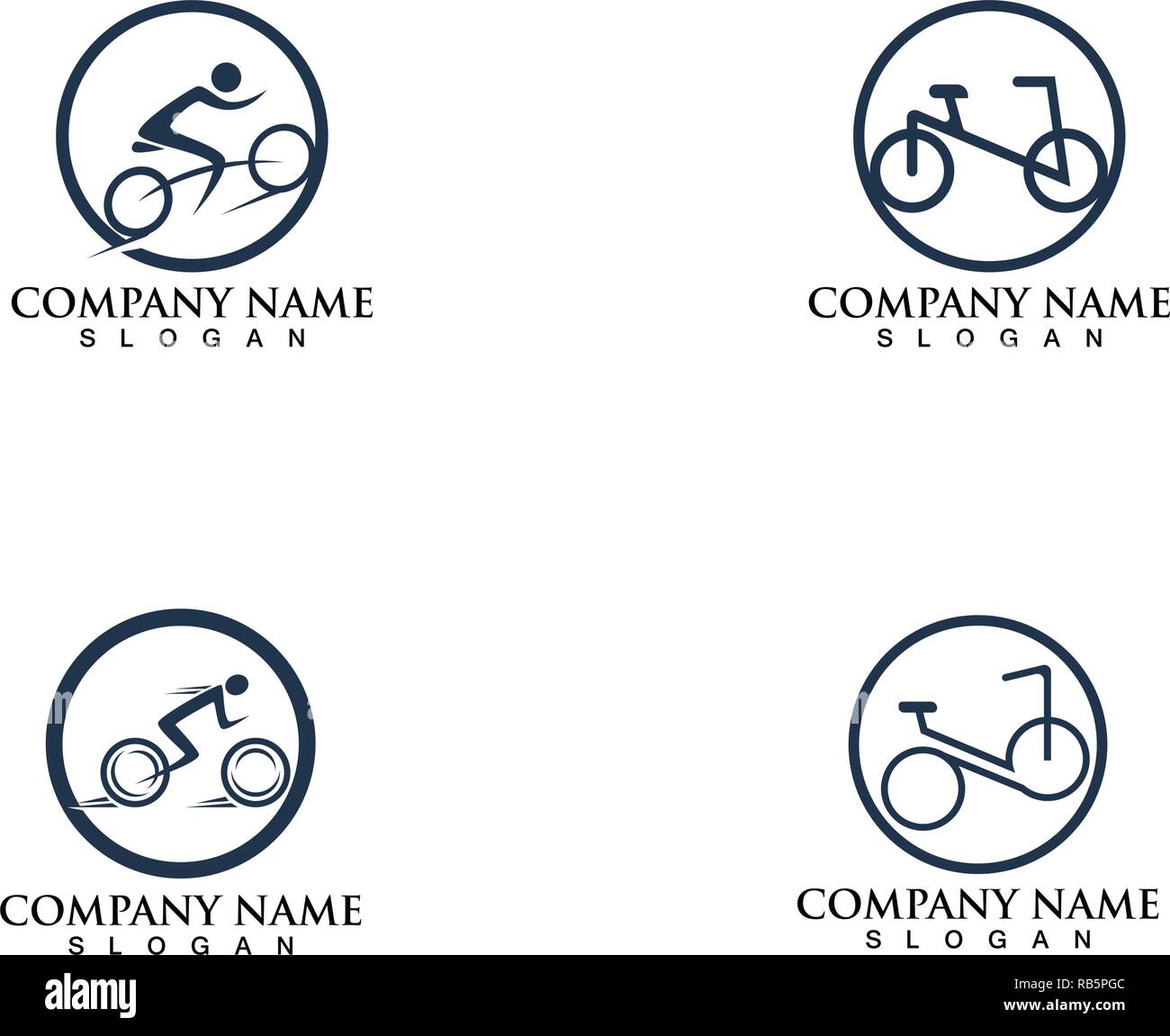 Fahrrad. Bike - Symbol Vektor. Radfahren Konzept. Zeichen für Radweg ...
