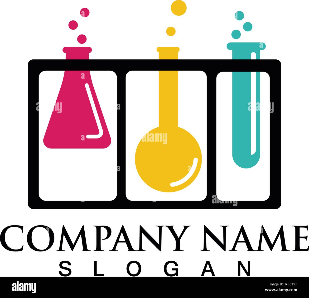 Labor Logos und Symbole Vektor lab Stock-Vektorgrafik - Alamy