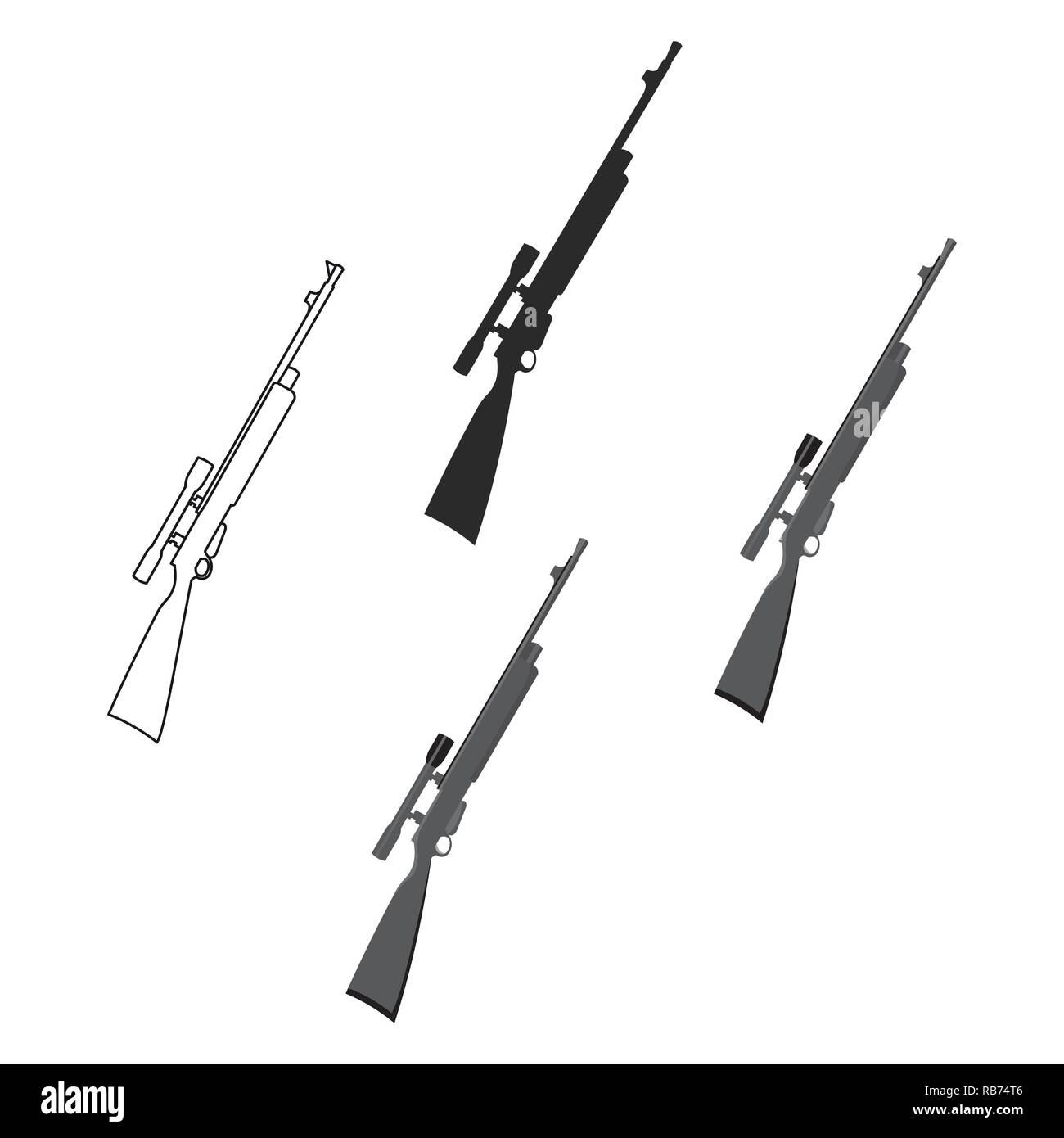 Genauigkeit, Munition, Rüstung, Waffen, Armee, Karabiner, Cartoon ...
