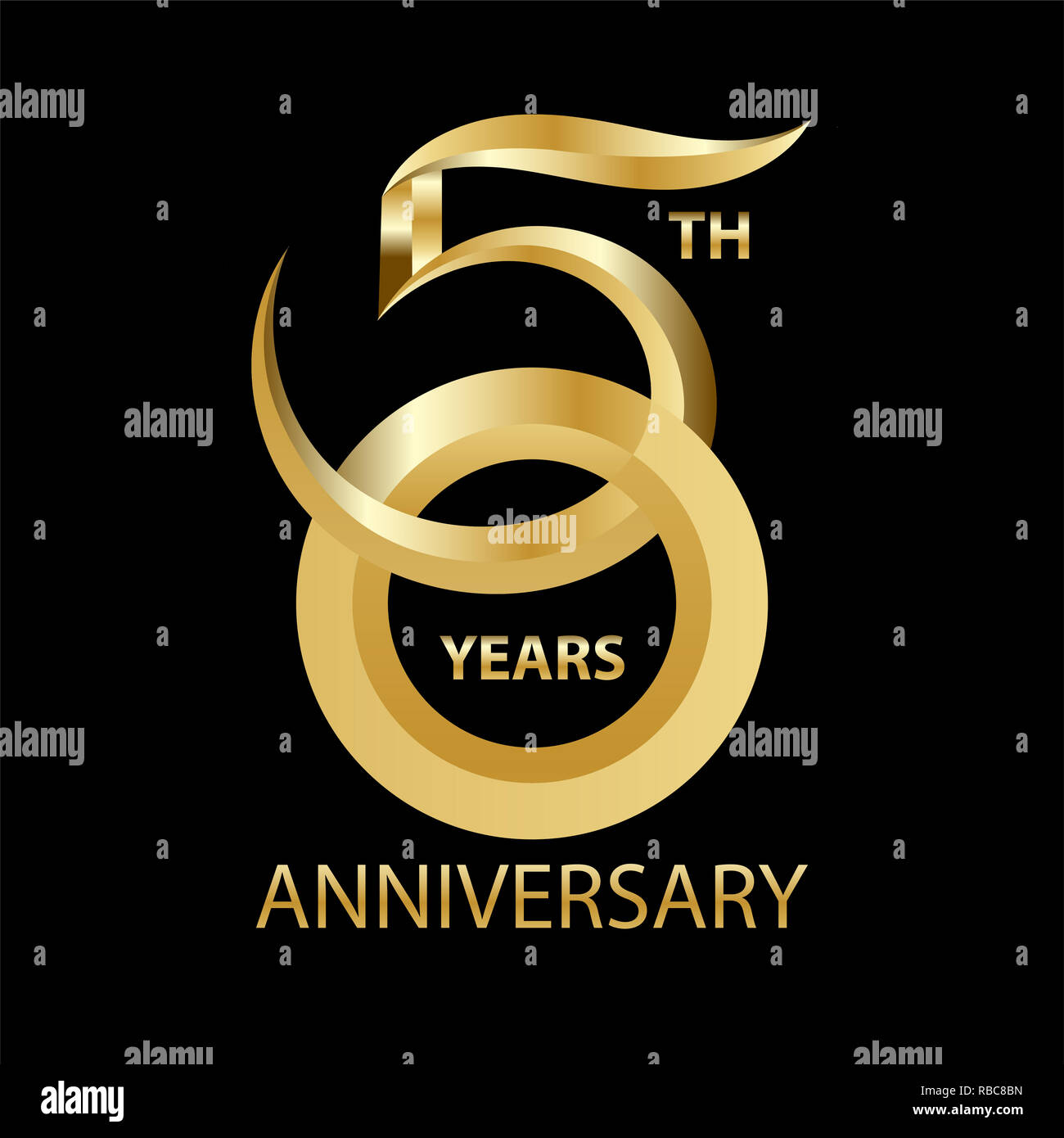 Goldene 50-Zeichen und Logos für Gold feier Symbol Stockfotografie - Alamy