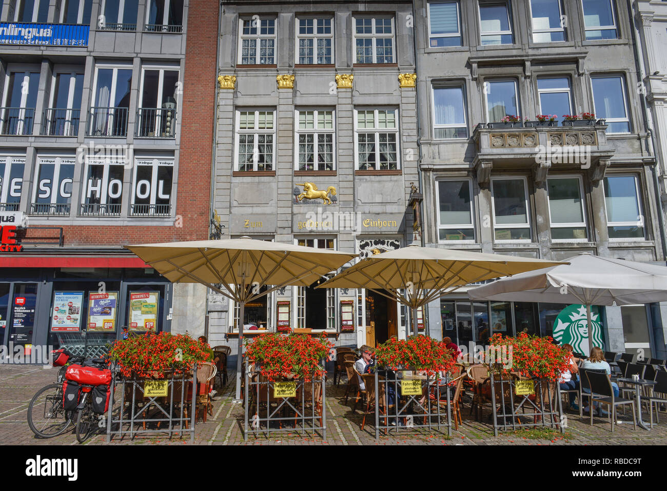 ' Restaurant ''Zum goldenen Einhorn'', Markt, Aachen, Nordrhein ...