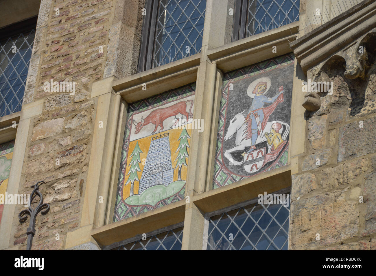 Fassade, Details, Stein's house Lion, Markt, Aachen, Nordrhein ...