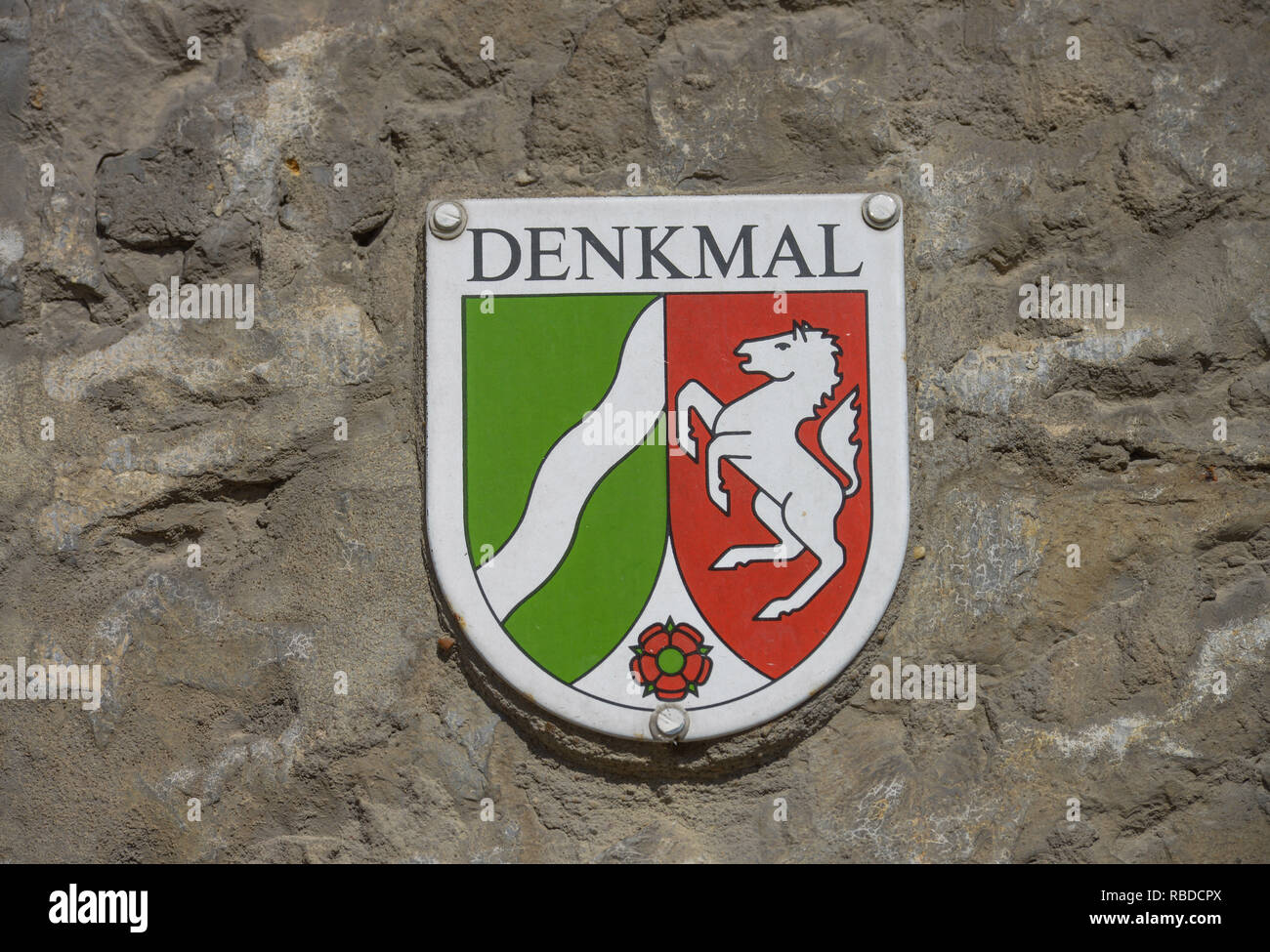 Zeichen, Denkmal, Stein's house Lion, Markt, Aachen, Nordrhein ...