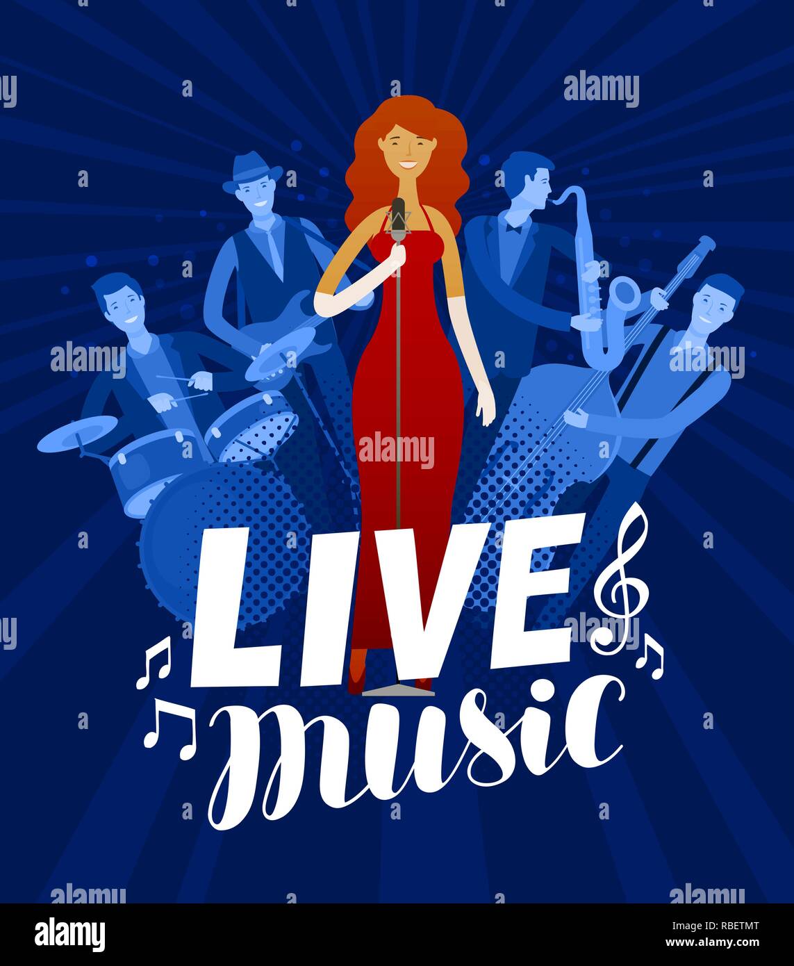 Music notes illustration vector banner -Fotos und -Bildmaterial in ...