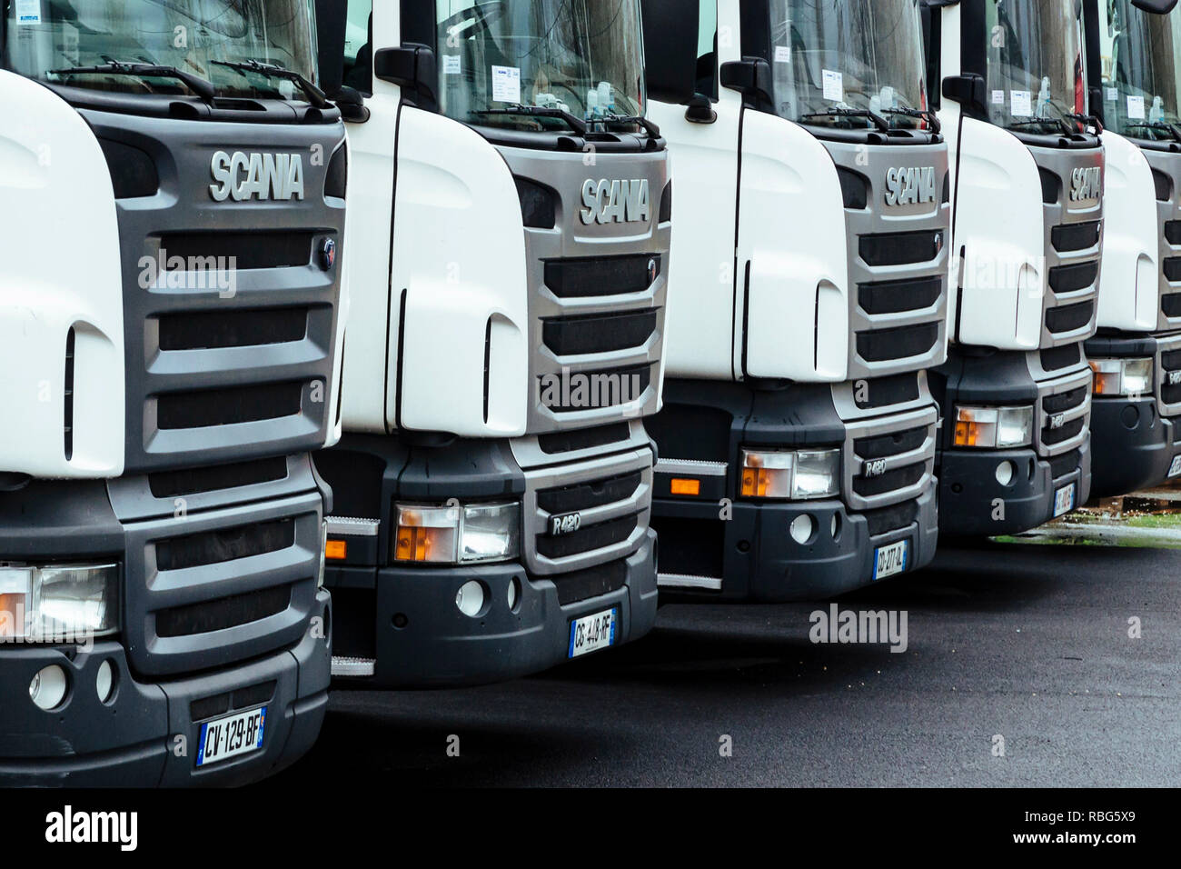 Scania Trucks, Scania-Lkw Stockfotografie - Alamy