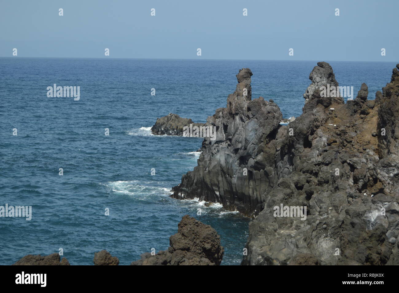 Vulkan Strand und Strand In Puerto Naos Auf La Palma Stockfotos und ...
