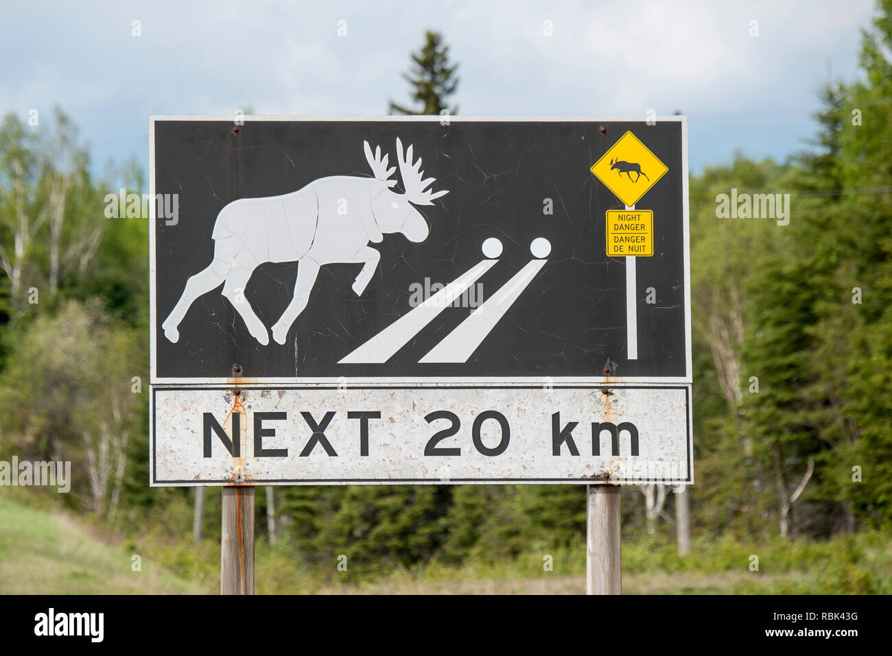 Highway sign canada -Fotos und -Bildmaterial in hoher Auflösung – Alamy