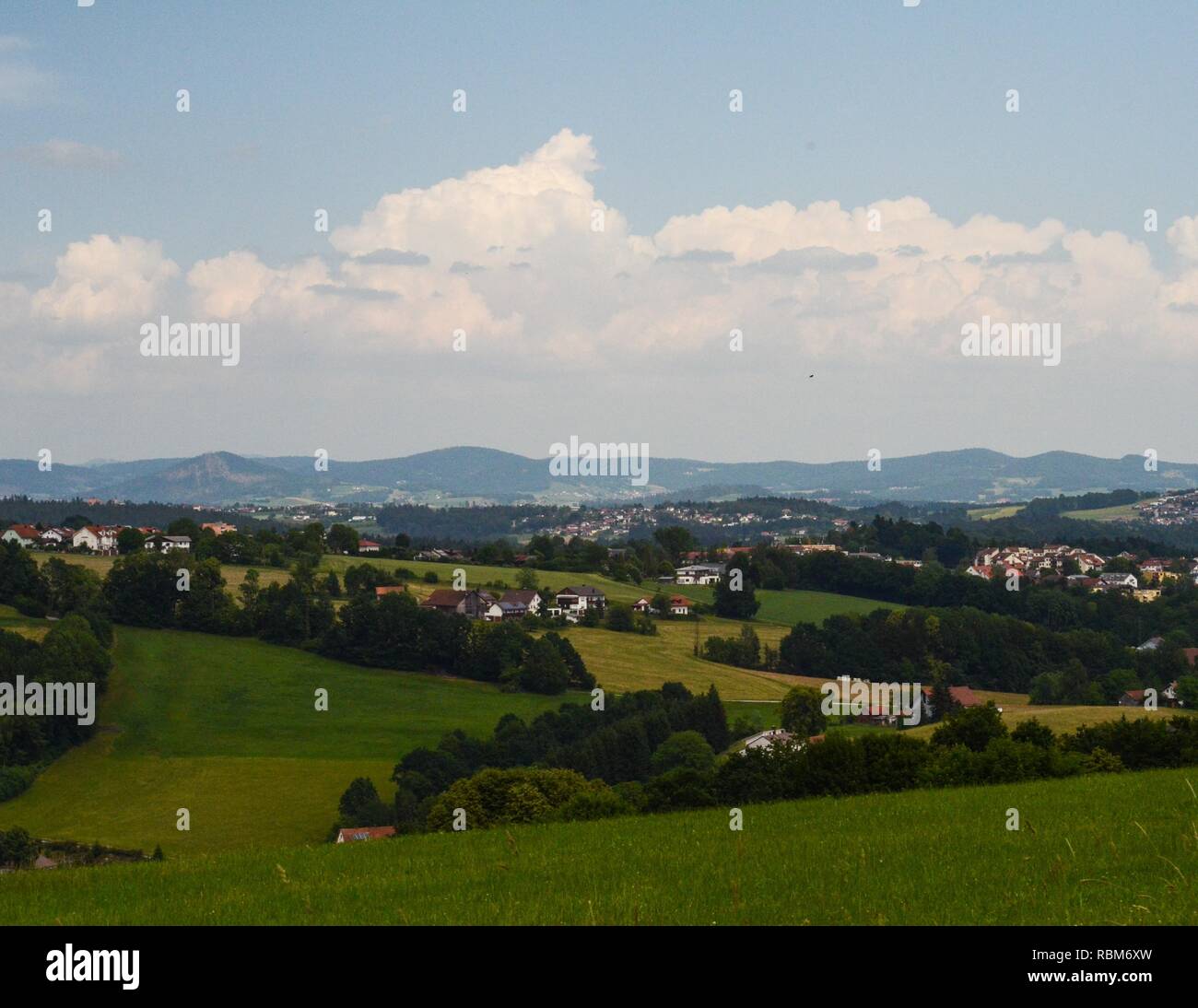 Der Zusammenfluss Der Drei Flã¼sse Donau Stockfotos und -bilder Kaufen ...