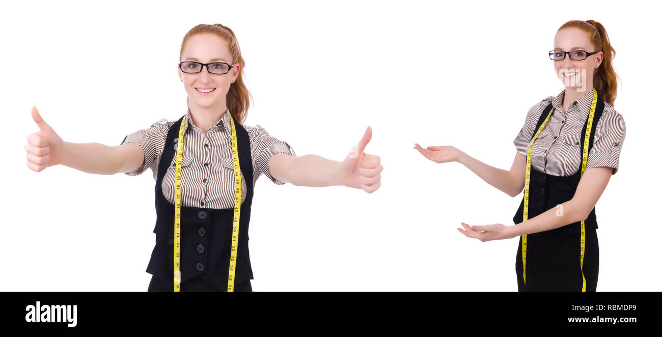 Frau daumen hoch nähen Ausgeschnittene Stockfotos und -bilder - Alamy