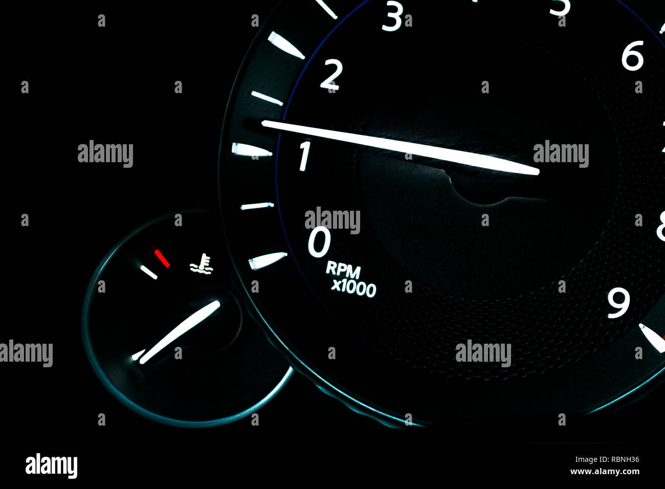 Fahrzeug Instrumententafel, Armaturenbrett closeup mit sichtbaren ...
