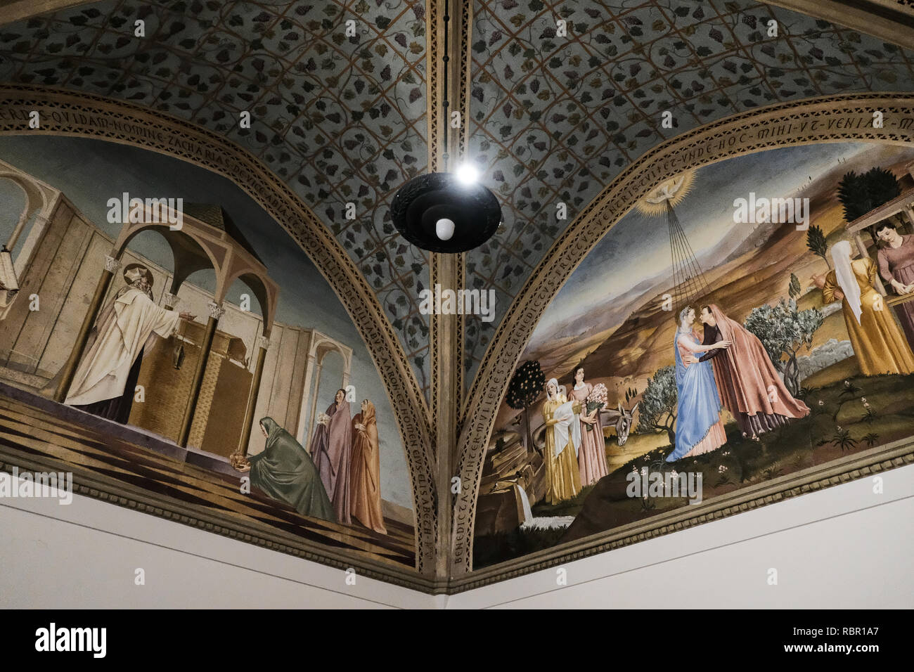 Die Kirche der Heimsuchung ehrt den Besuch von der Jungfrau Maria, der ...