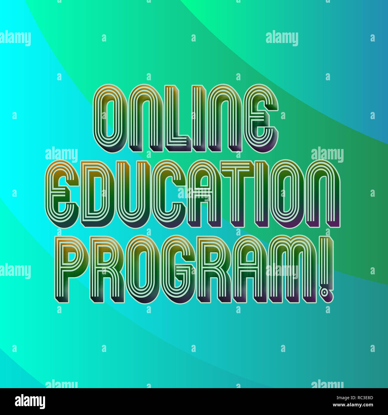 Schreiben Hinweis Übersicht Online Education Program. Business Foto ...