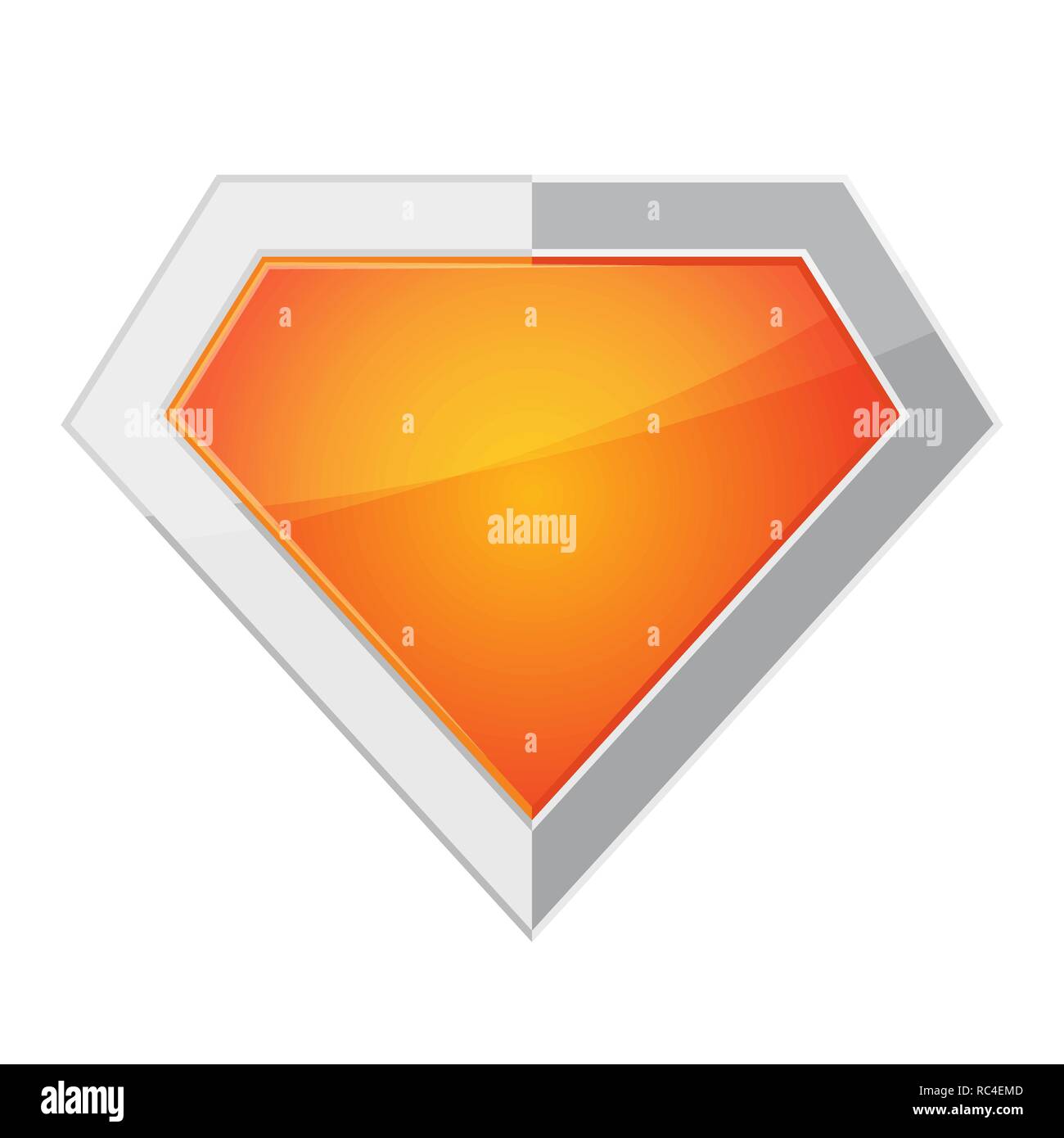 Hell Superhelden Farbe Logo auf weißem Hintergrund. Vector Illustration ...