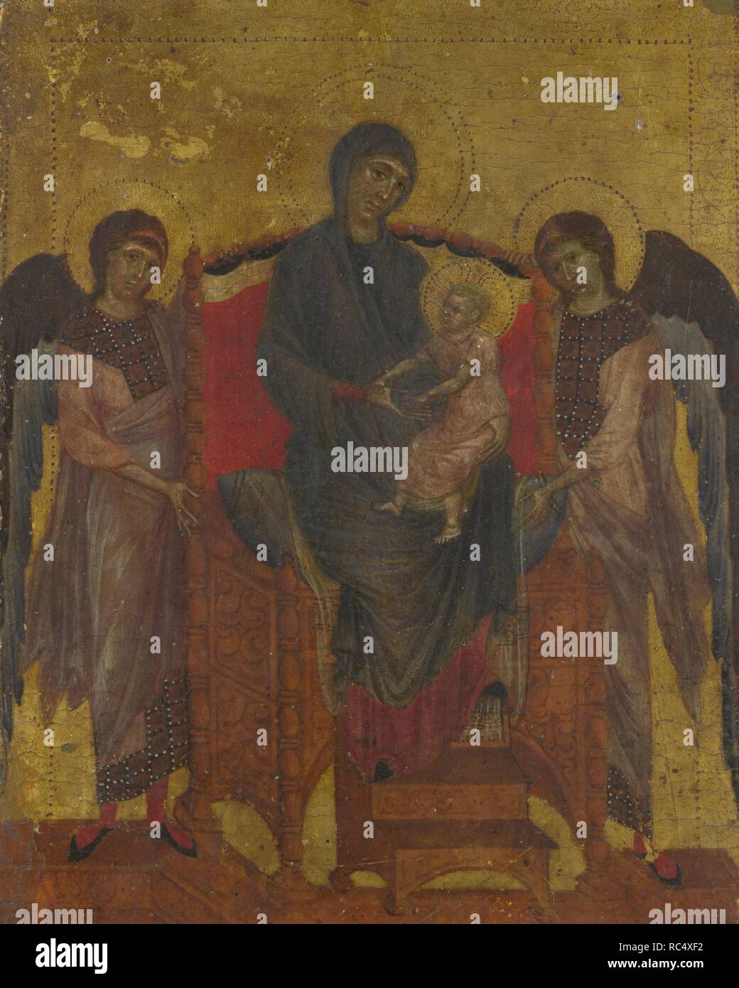 Die jungfrau und das kind thronten mit engeln -Fotos und -Bildmaterial in hoher Auflösung – Alamy