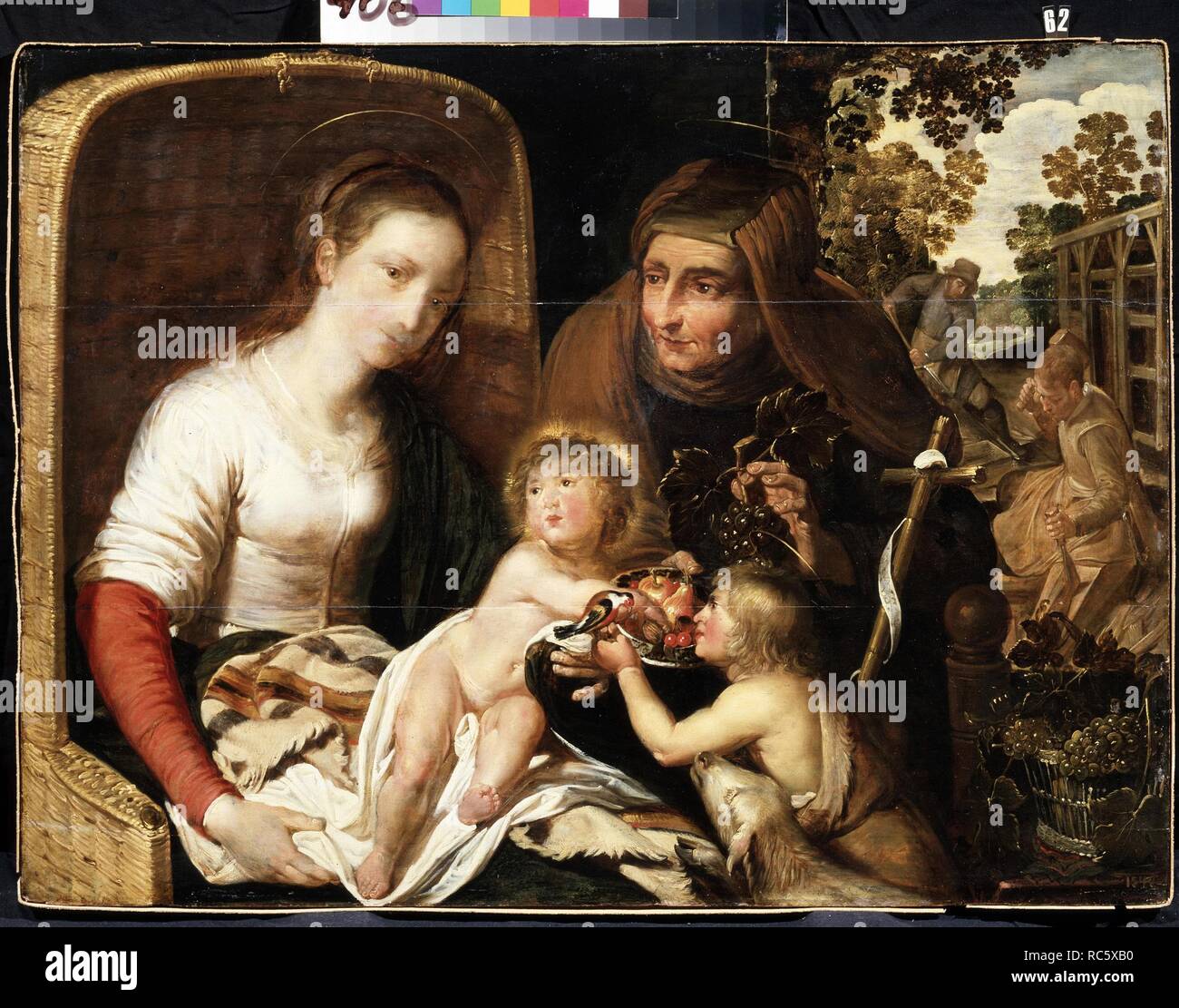 Die Heilige Familie mit Johannes dem Täufer als Junge und der Heiligen Elisabeth. Museum: M ...