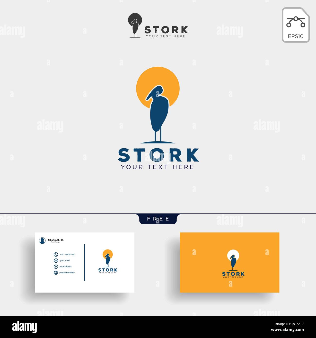 Storch Logo Stockfotos und -bilder Kaufen - Alamy