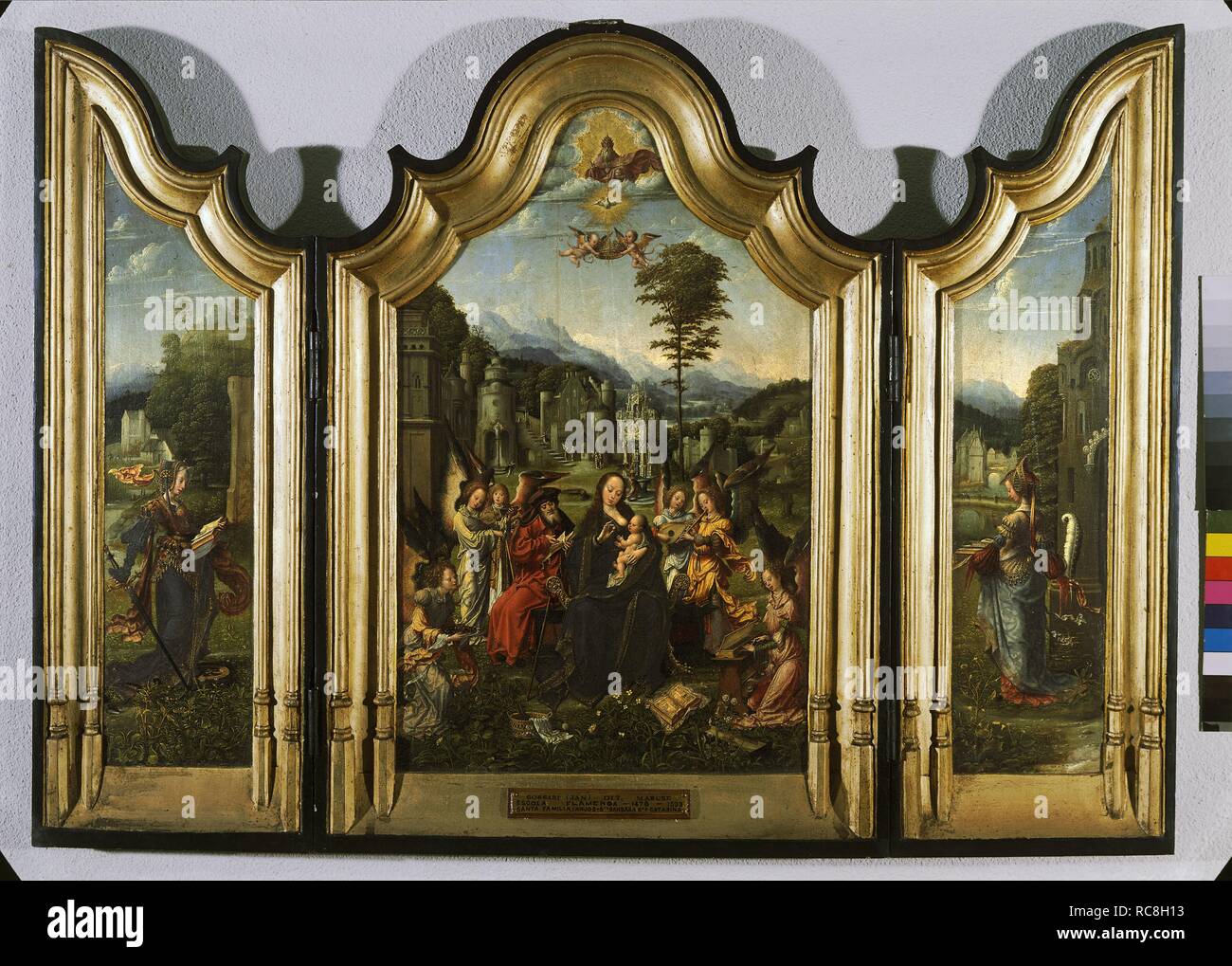 Jungfrau und kind mit heiligen catherine von alexandria und barbara -Fotos und -Bildmaterial in ...