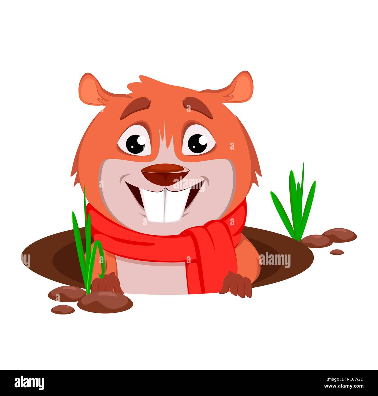 Lustiges murmeltier Stock-Vektorgrafiken kaufen - Alamy