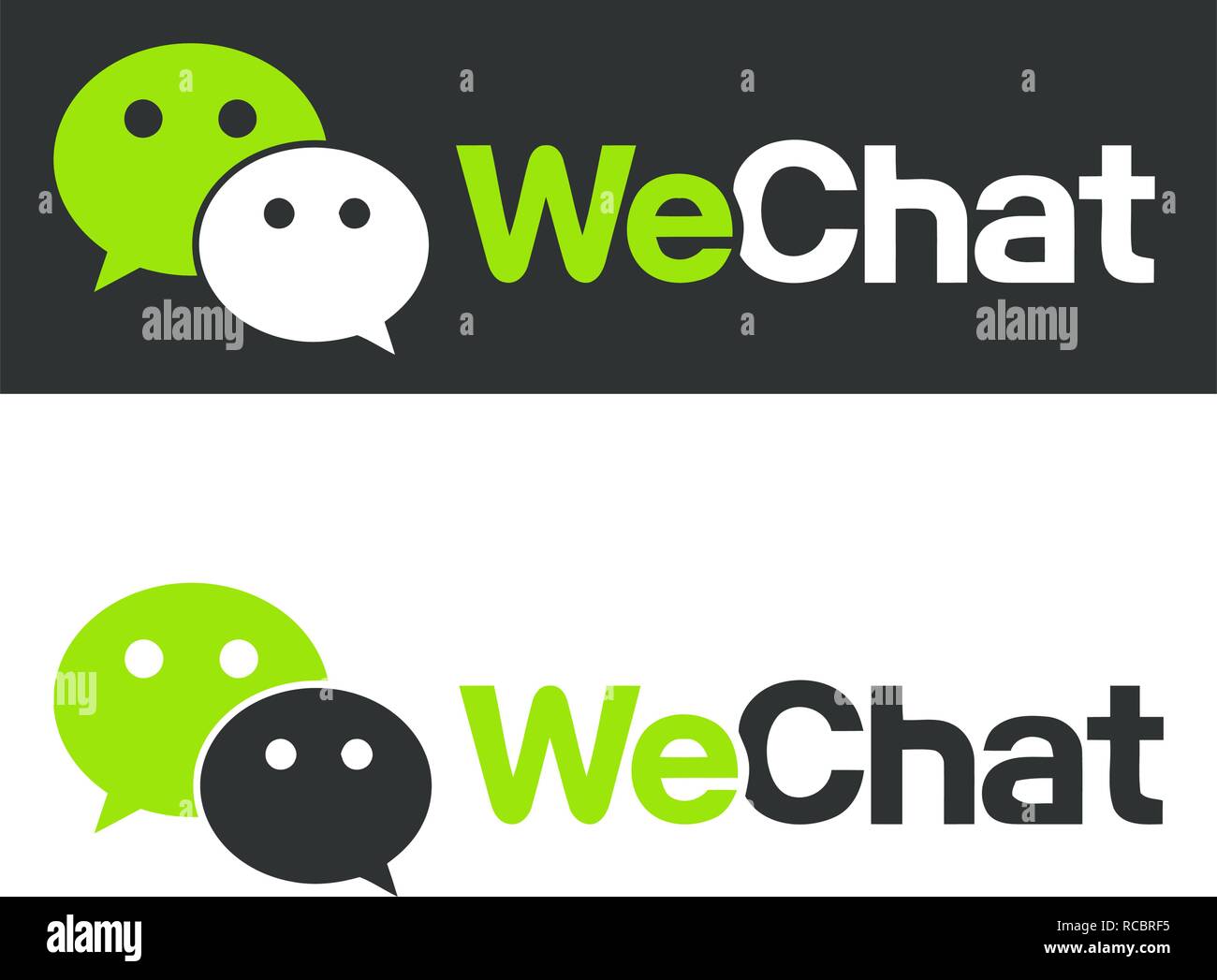 Wechat Logo, Symbol. Web Icon Kommentare Farbe. Messenger Symbol Vektor ...