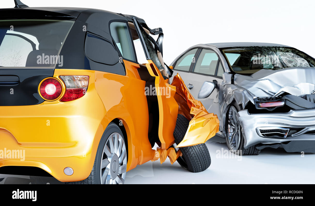 Crashed car isolated -Fotos und -Bildmaterial in hoher Auflösung – Alamy