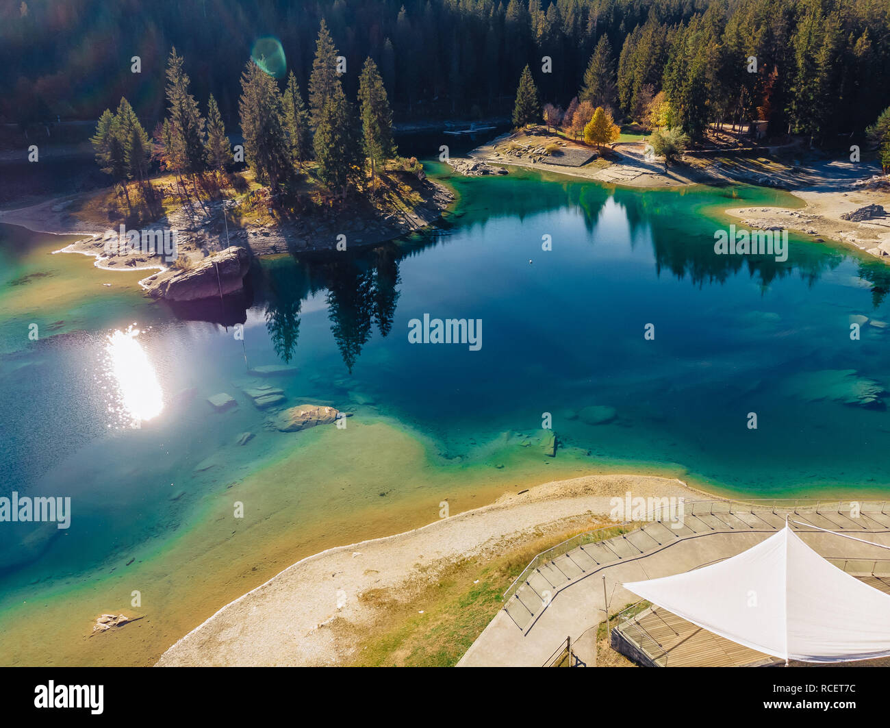 Caumasee see -Fotos und -Bildmaterial in hoher Auflösung – Alamy