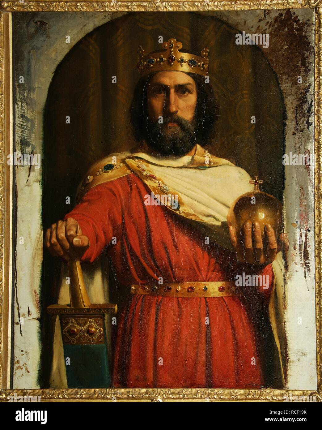 Karl der Große, König der Franken. Museum: Staatliche Eremitage, St ...