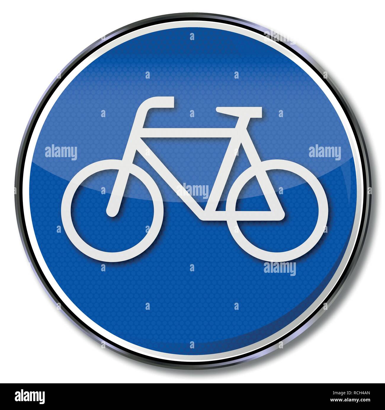 Blaues radwegzeichen Stock-Vektorgrafiken kaufen - Alamy