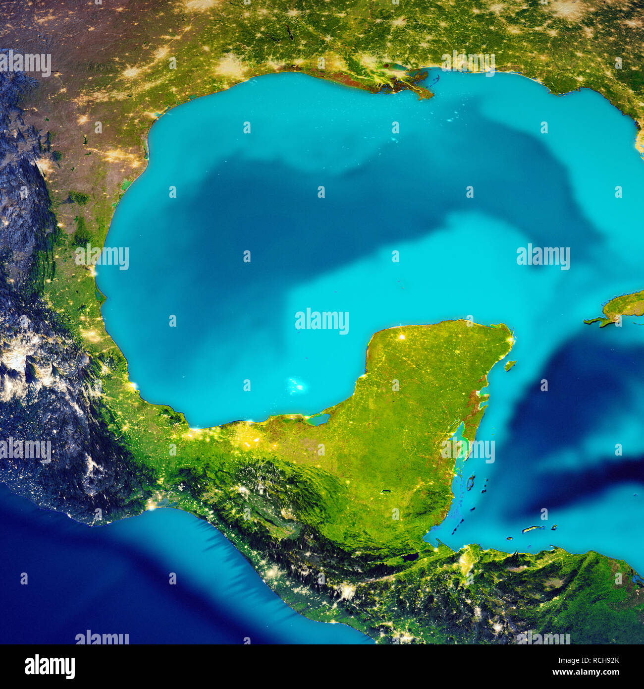 Gulf of mexico map -Fotos und -Bildmaterial in hoher Auflösung – Alamy
