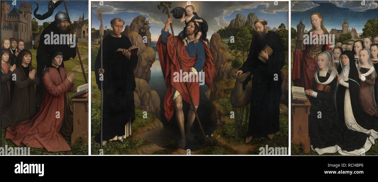 Triptychon von Willem Moreel. Museum: Groeningemuseum Brügge. Autor: MEMLING, Hans ...