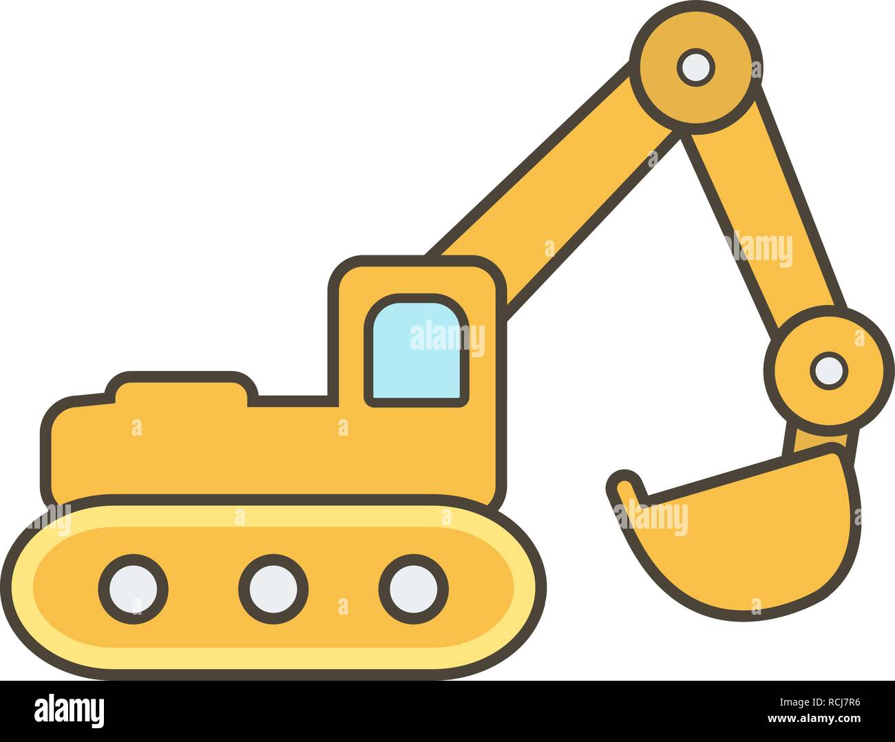 Bagger Vektor Vektoren Stockfotos und -bilder Kaufen - Alamy