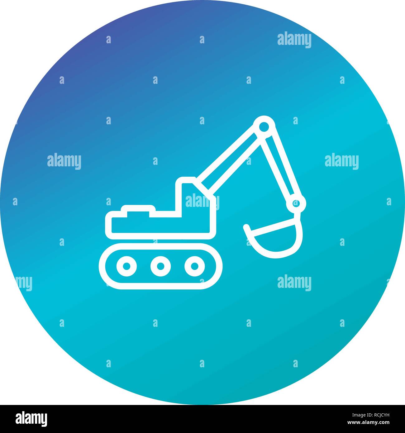 Vektor Bagger Symbol Stock-Vektorgrafik - Alamy