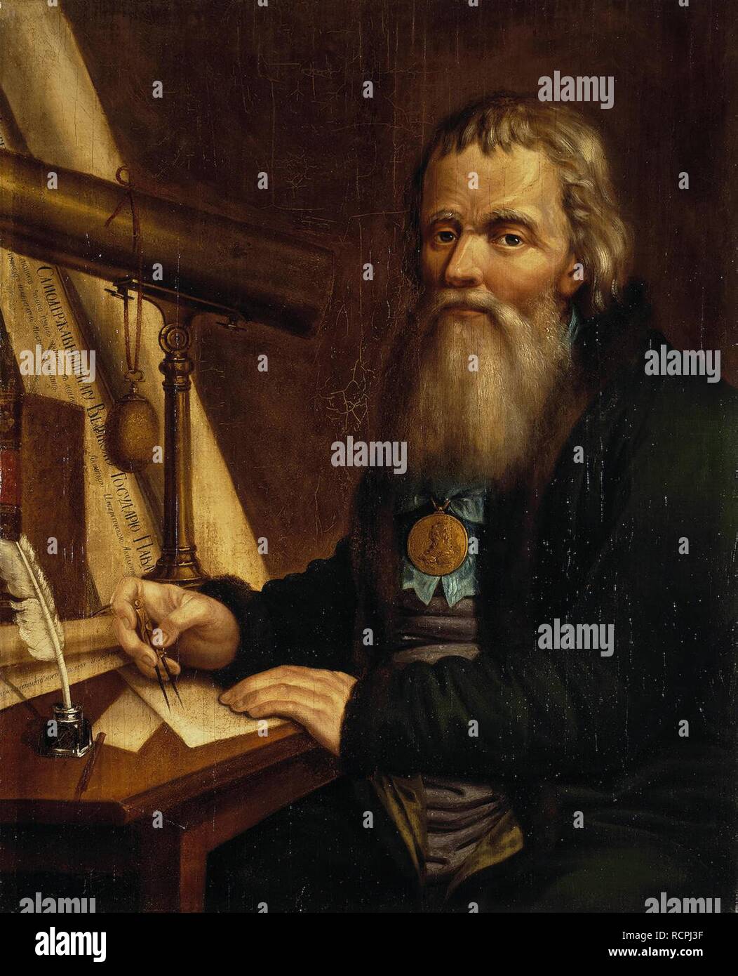 Portrait der Mechaniker und Erfinder Ivan S. Kulibin (1735-1818 ...