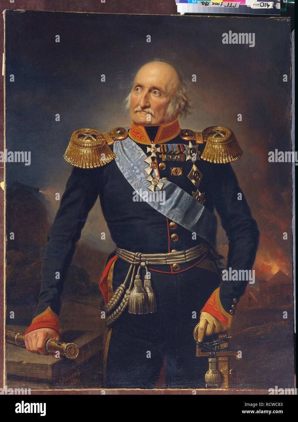 Portrait von Feldmarschall Graf Ludwig Adolf Peter zu Sayn-Wittgenstein ...